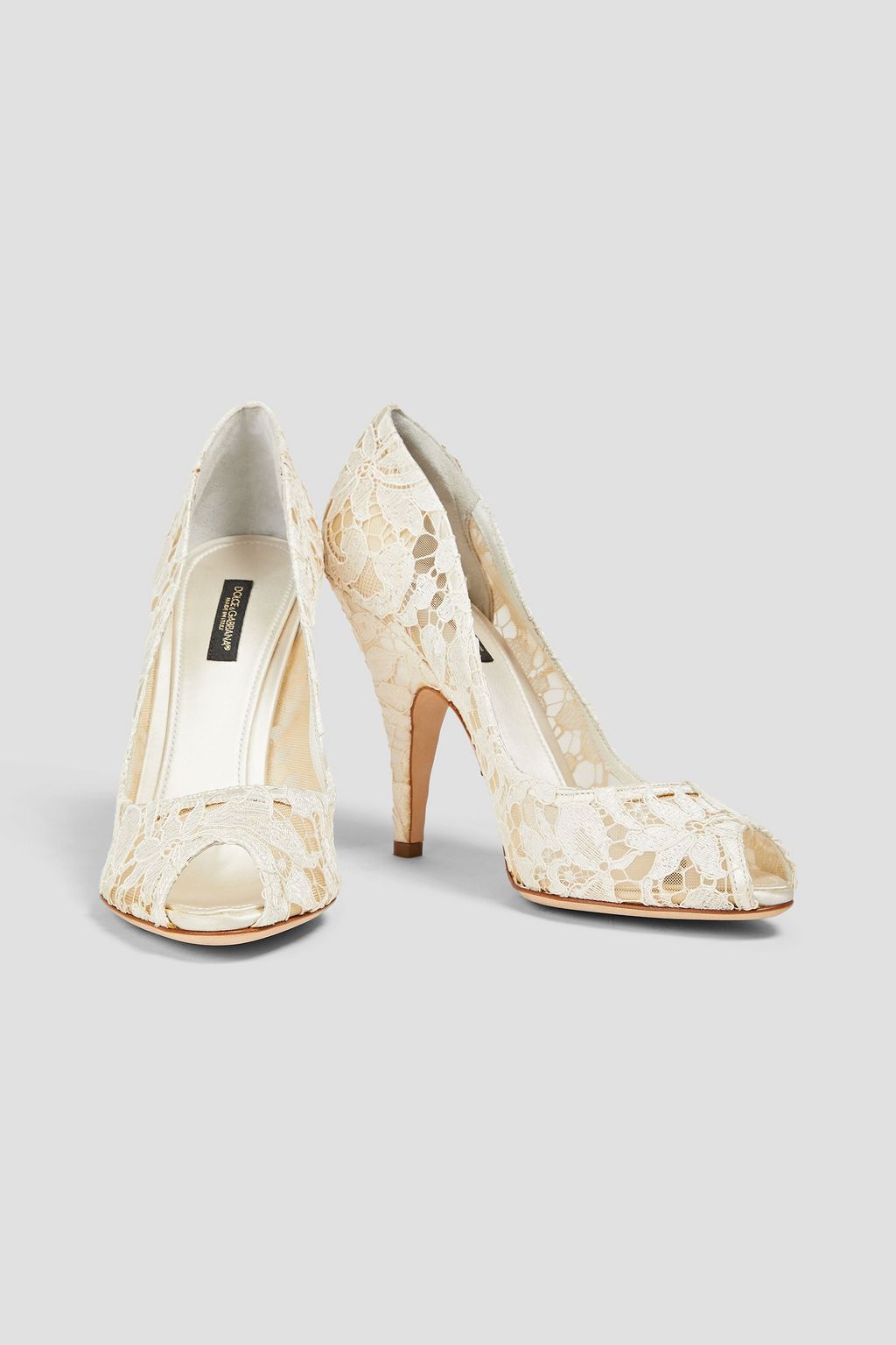 DOLCE&GABBANA Corded lace pumps | THE OUTNET