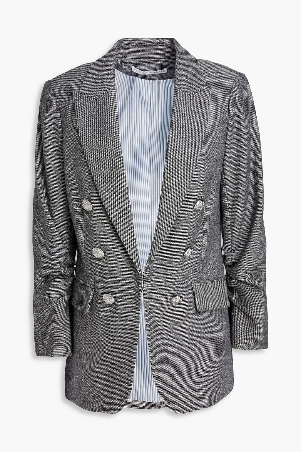 VERONICA BEARD Beacon Dickey button-embellished cotton-blend blazer ...