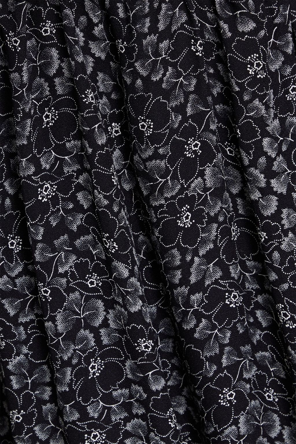 AMERICAN VINTAGE Aboodi gathered floral-print crepe mini dress | THE OUTNET