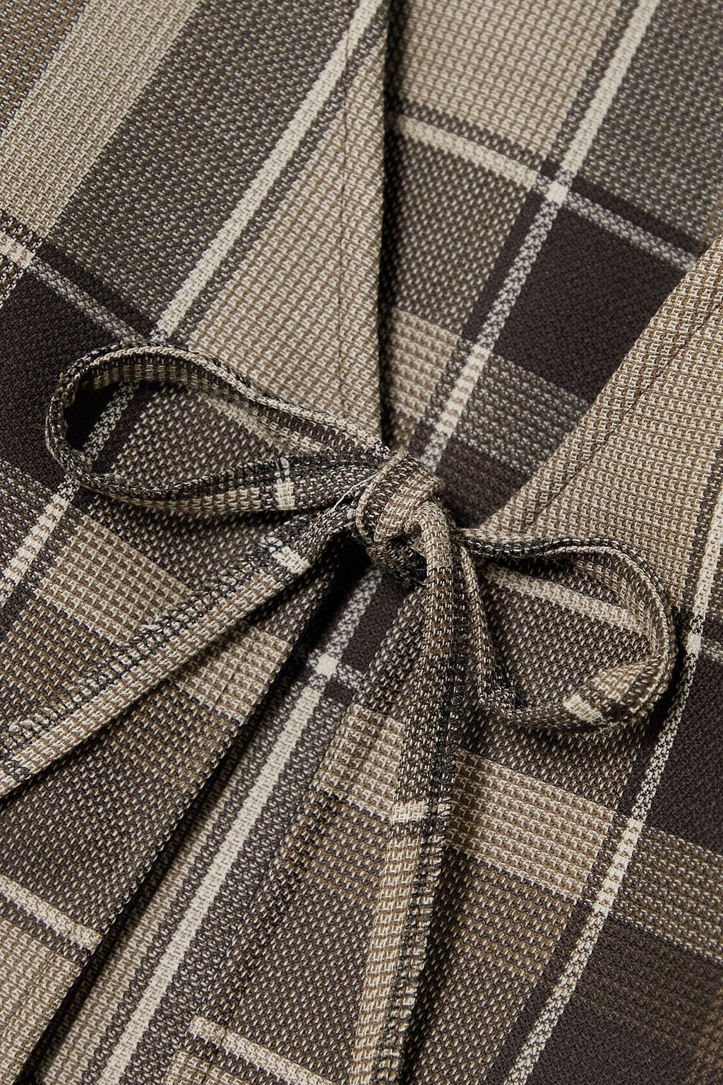 MAISON CLÉO Checked wool top | THE OUTNET