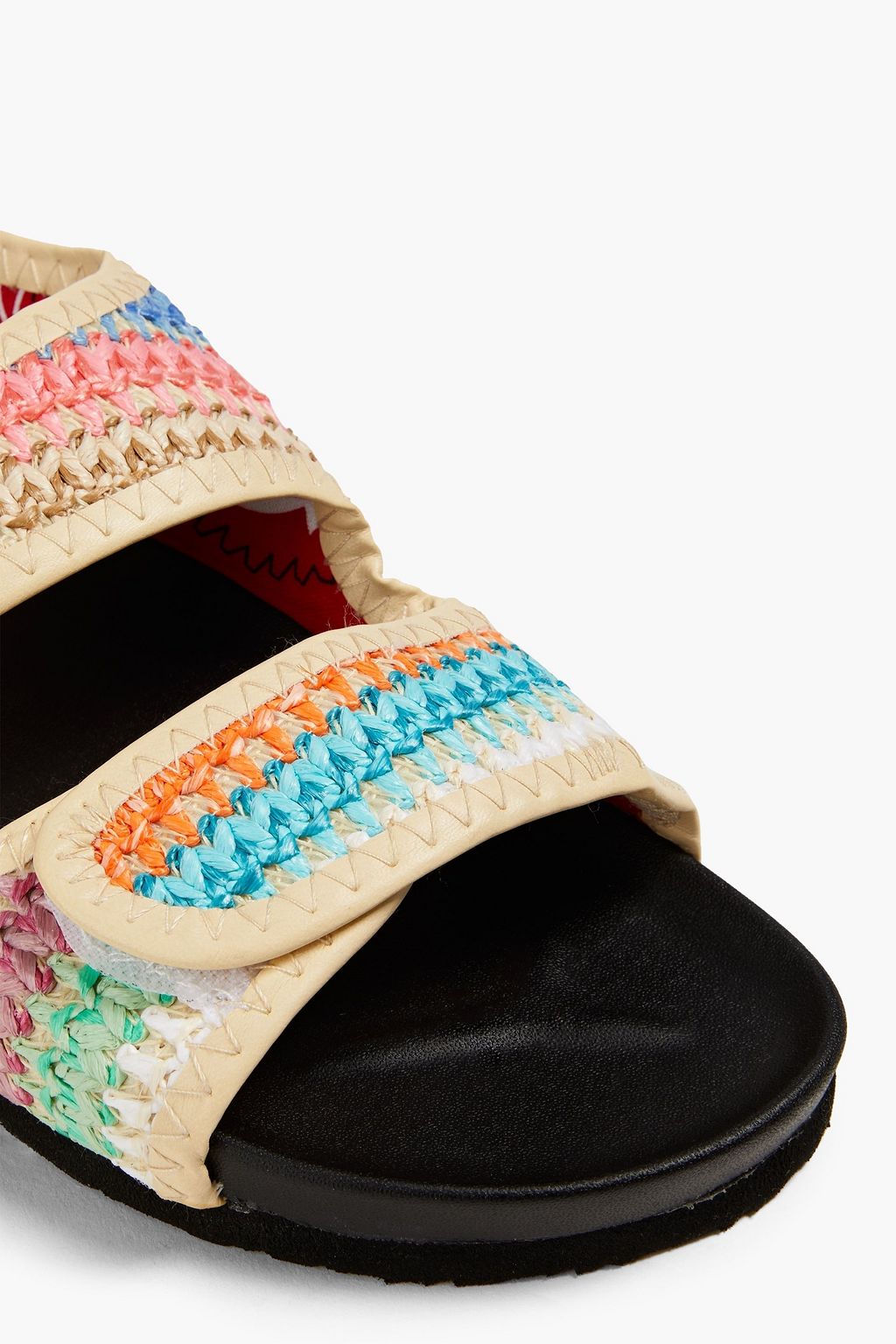 ARIZONA LOVE Striped raffia slingback sandals | THE OUTNET