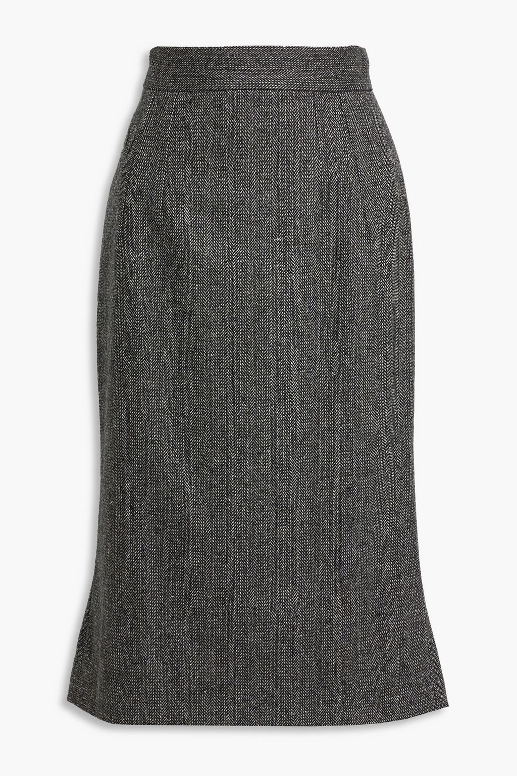 DOLCE&GABBANA Herringbone wool-blend tweed skirt | THE OUTNET