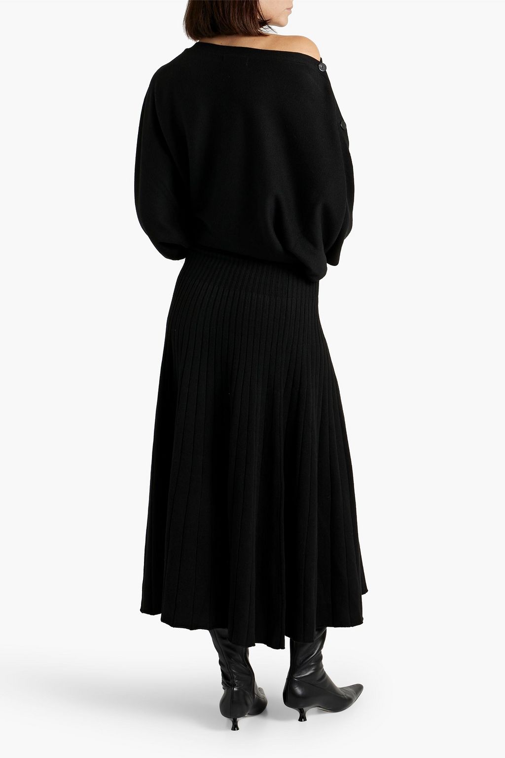 PALMER//HARDING Dissect ribbed-knit midi dress | THE OUTNET
