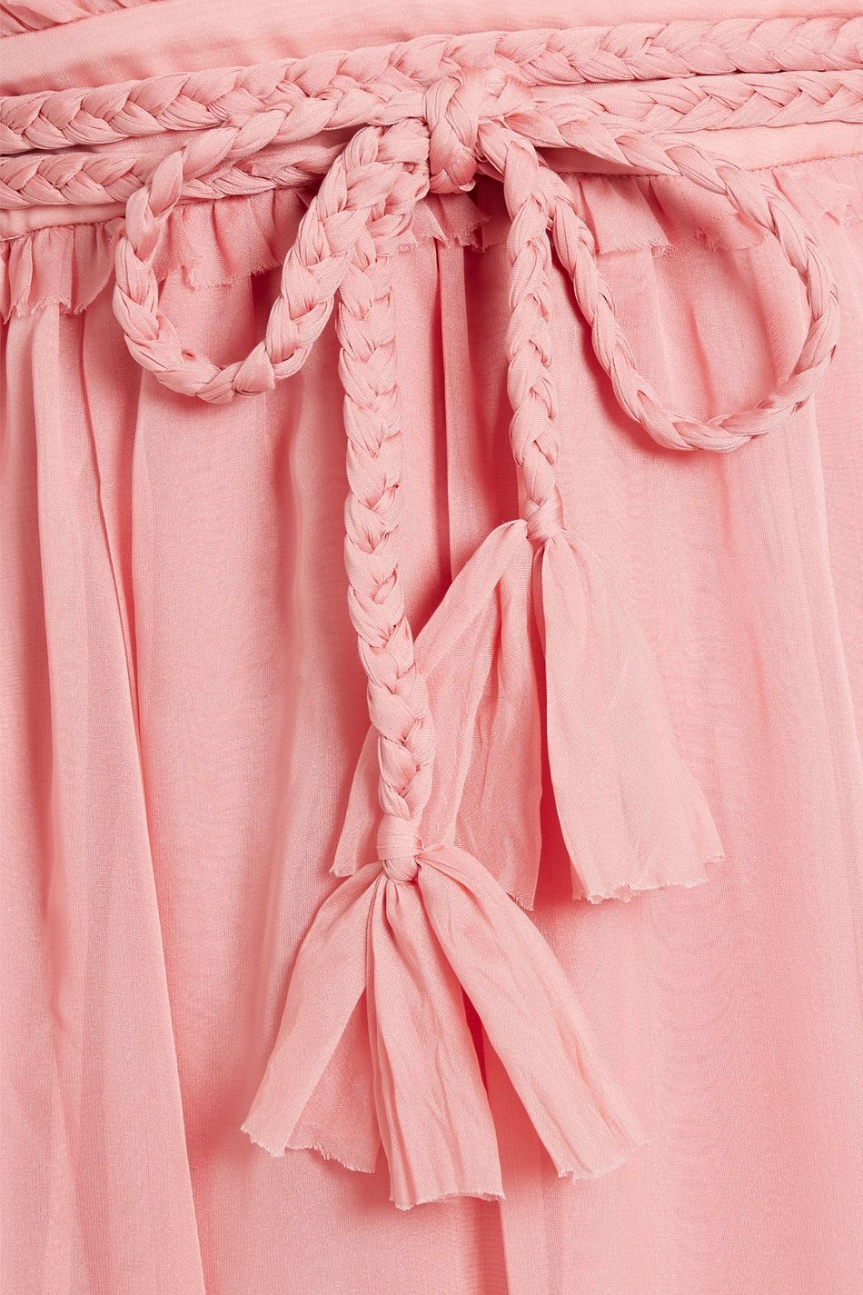 ALICE + OLIVIA Carisa braid-trimmed chiffon gown | THE OUTNET