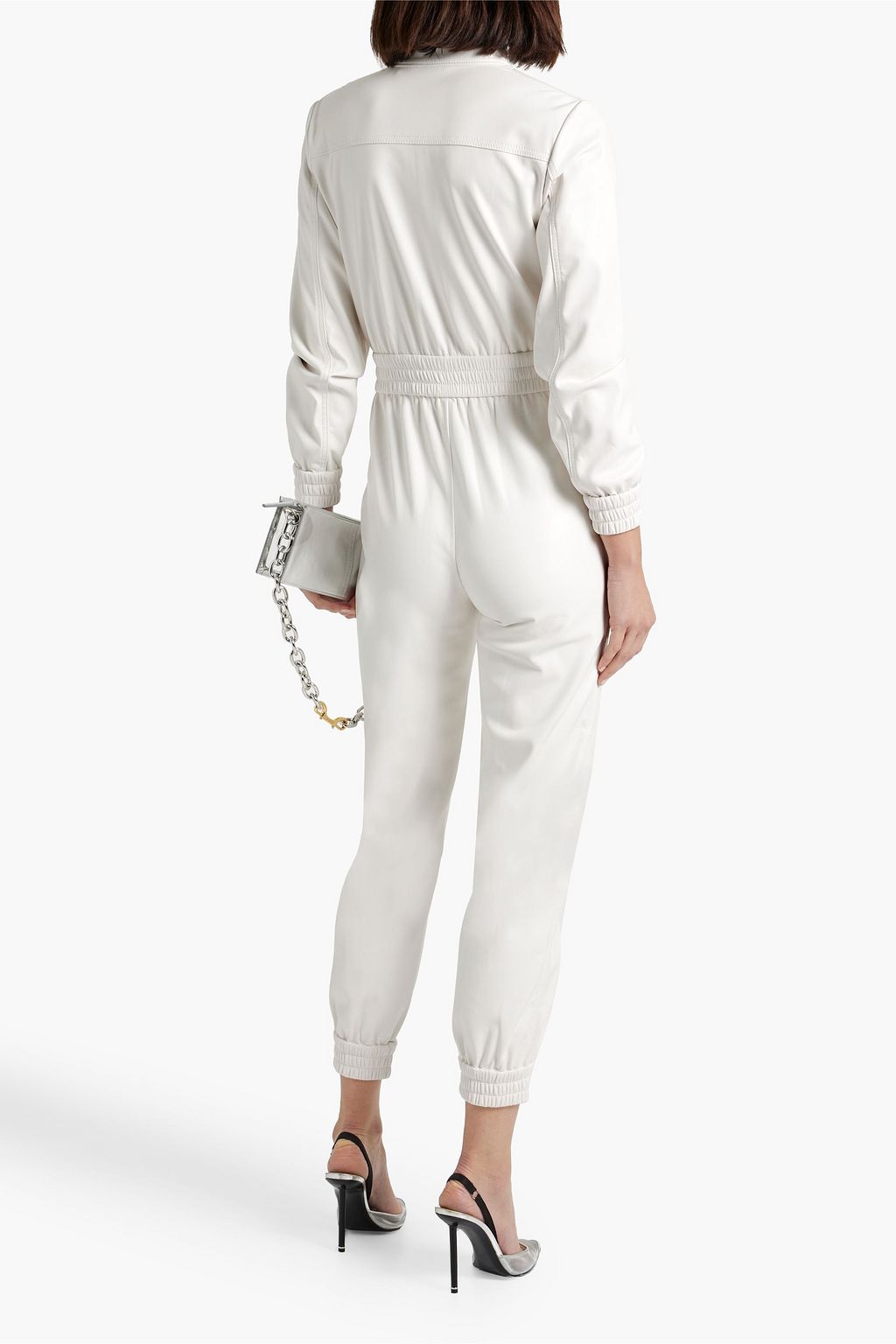 ALICE + OLIVIA Levi faux leather jumpsuit | THE OUTNET