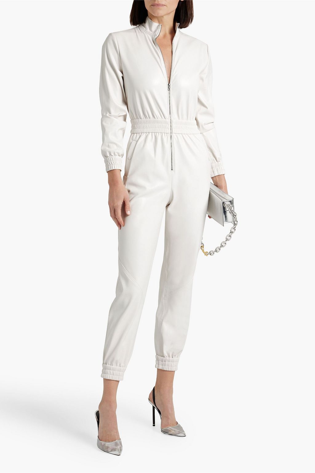 ALICE + OLIVIA Levi faux leather jumpsuit | THE OUTNET
