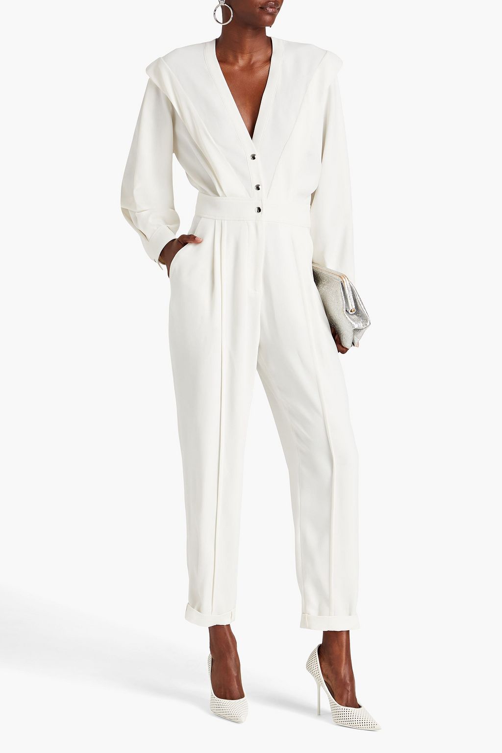 IRO Pleated crepe jumpsuit | THE OUTNET