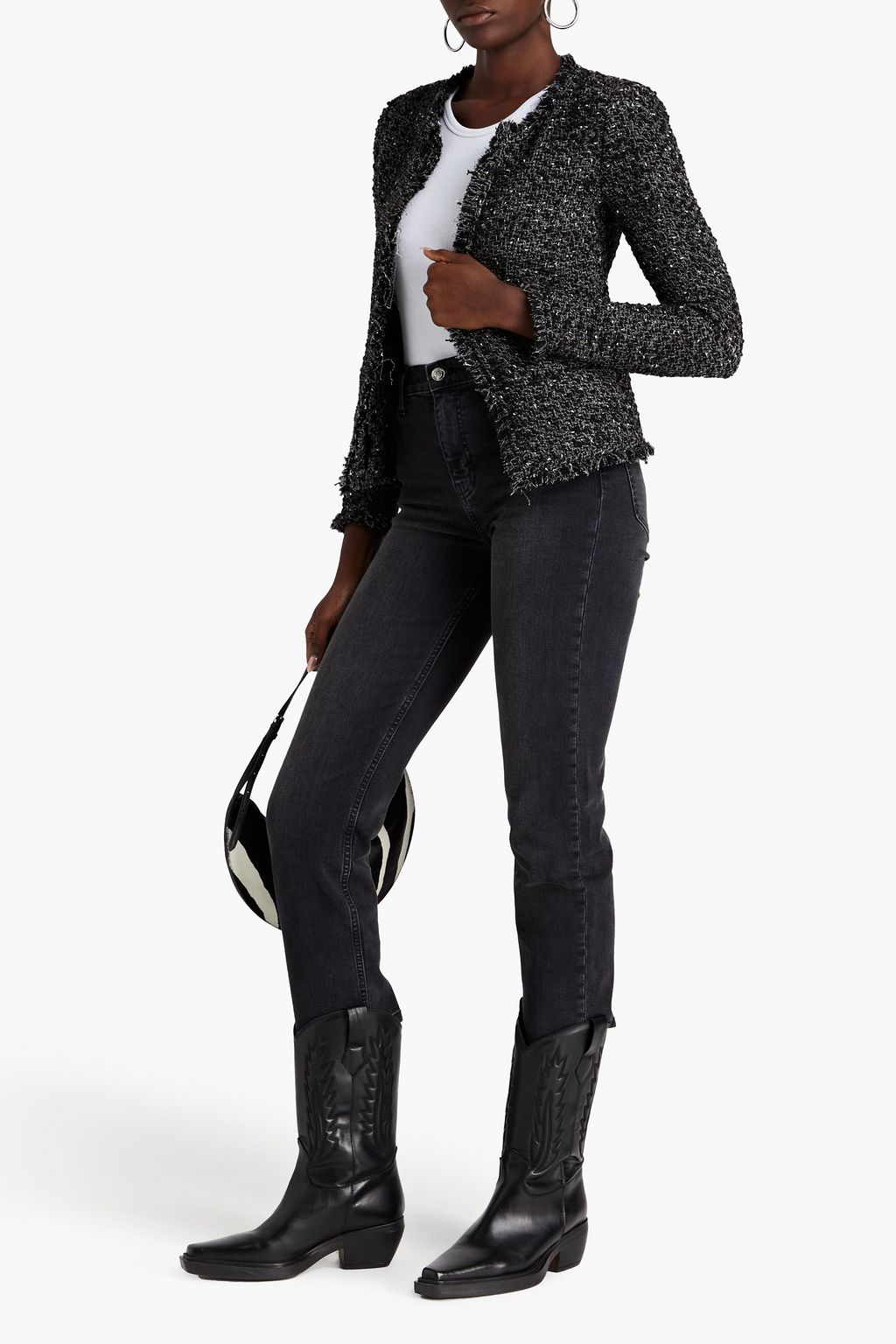 IRO Dundar wool-blend bouclé-tweed jacket | THE OUTNET