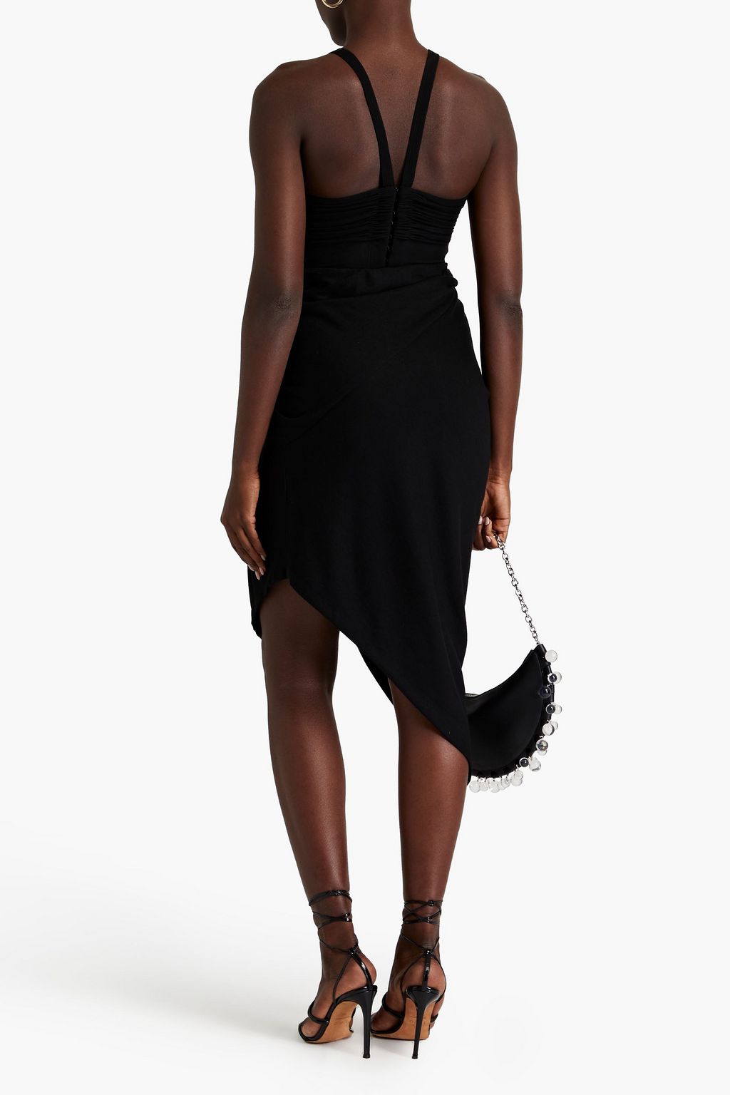 IRO Maiween wrap-effect draped jersey midi skirt | THE OUTNET