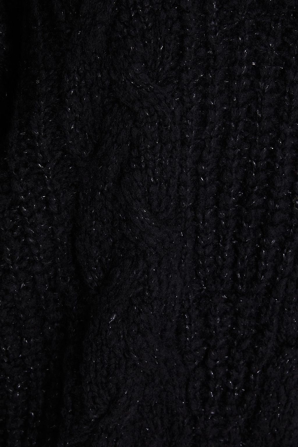 IRO Ely metallic cable-knit sweater | THE OUTNET