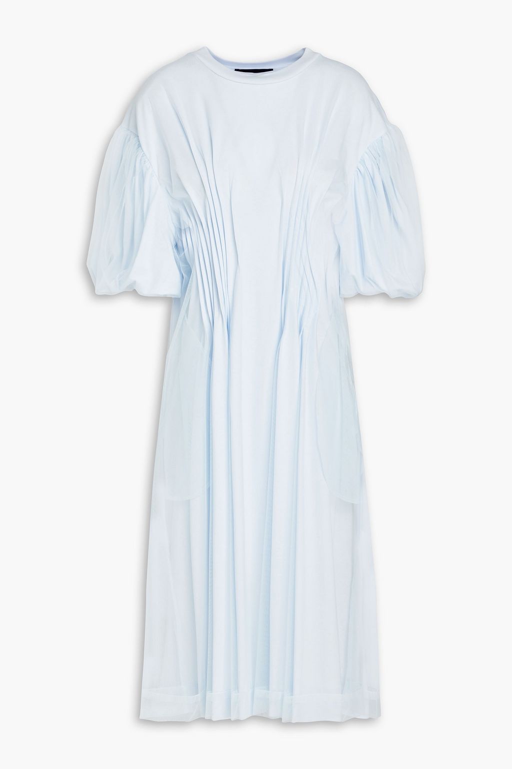 SIMONE ROCHA Layered pintucked tulle and cotton-jersey dress | THE OUTNET