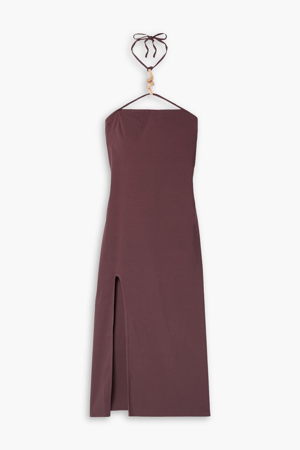 CULT GAIA Castila embellished stretch-crepe halterneck midi dress | THE ...