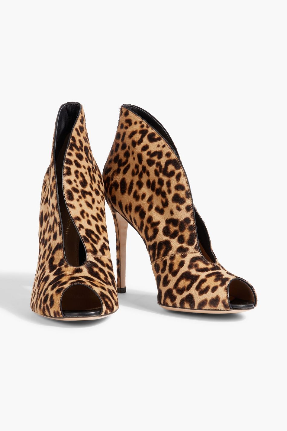 Gianvito Rossi Leopard Print Calf Hair Ankle Boots The Outnet