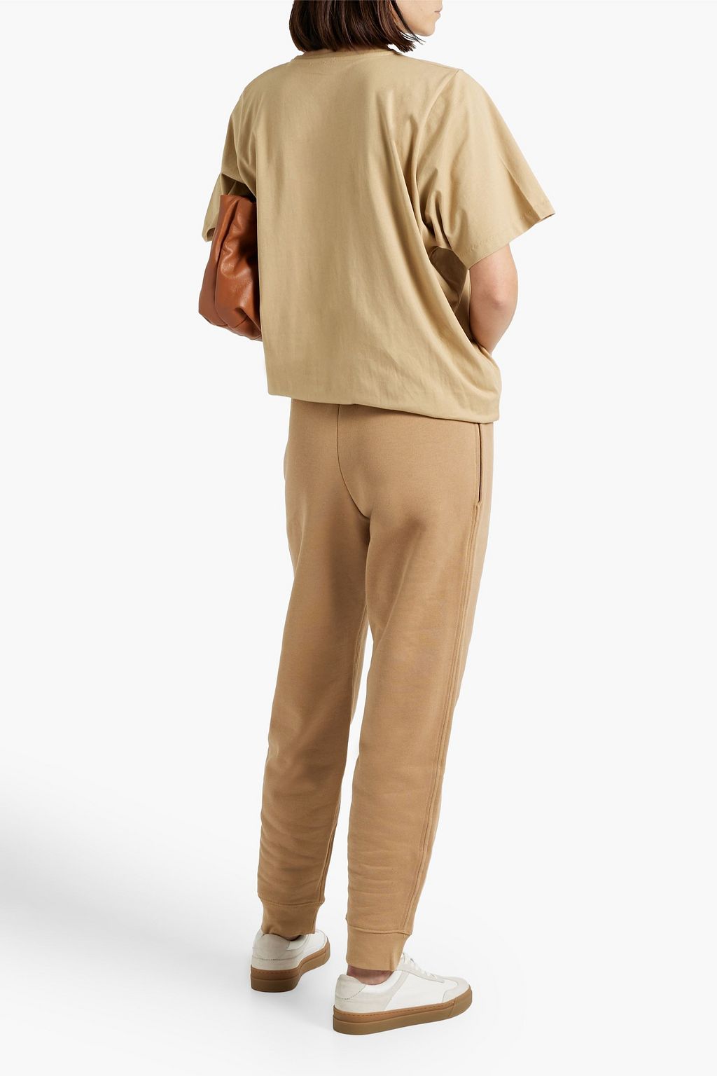 TOTEME Olenia French cotton and silk-blend terry track pants | THE OUTNET