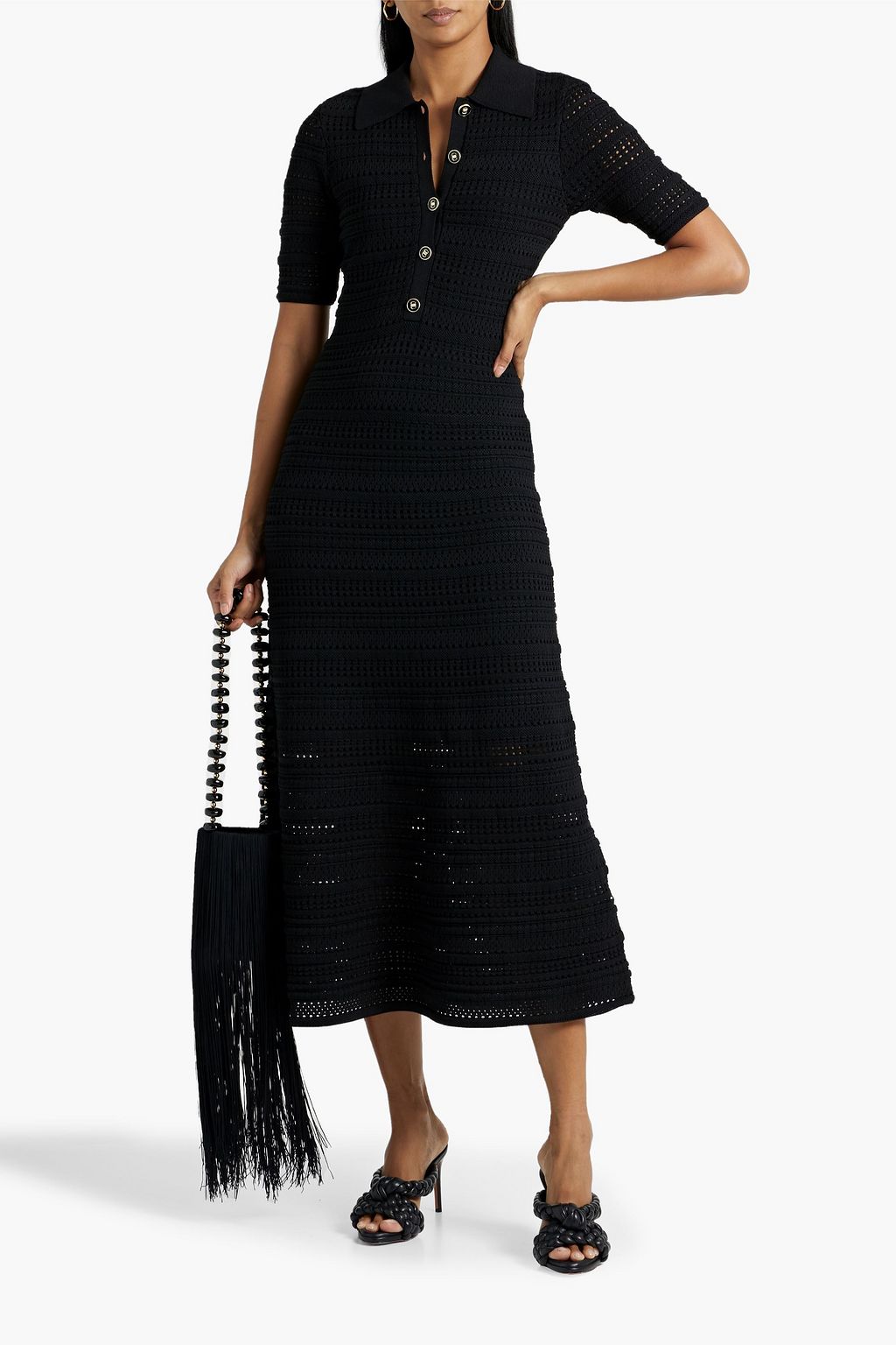 REBECCA VALLANCE Magnolia crochet midi-dress | THE OUTNET