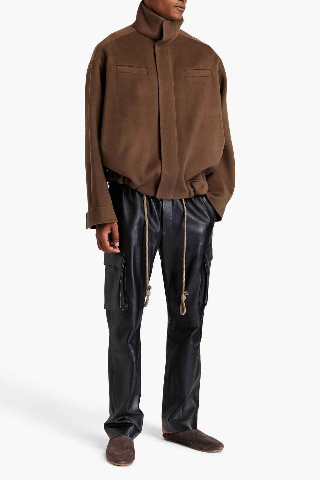 NANUSHKA Wool and silk-blend felt jacket | THE OUTNET