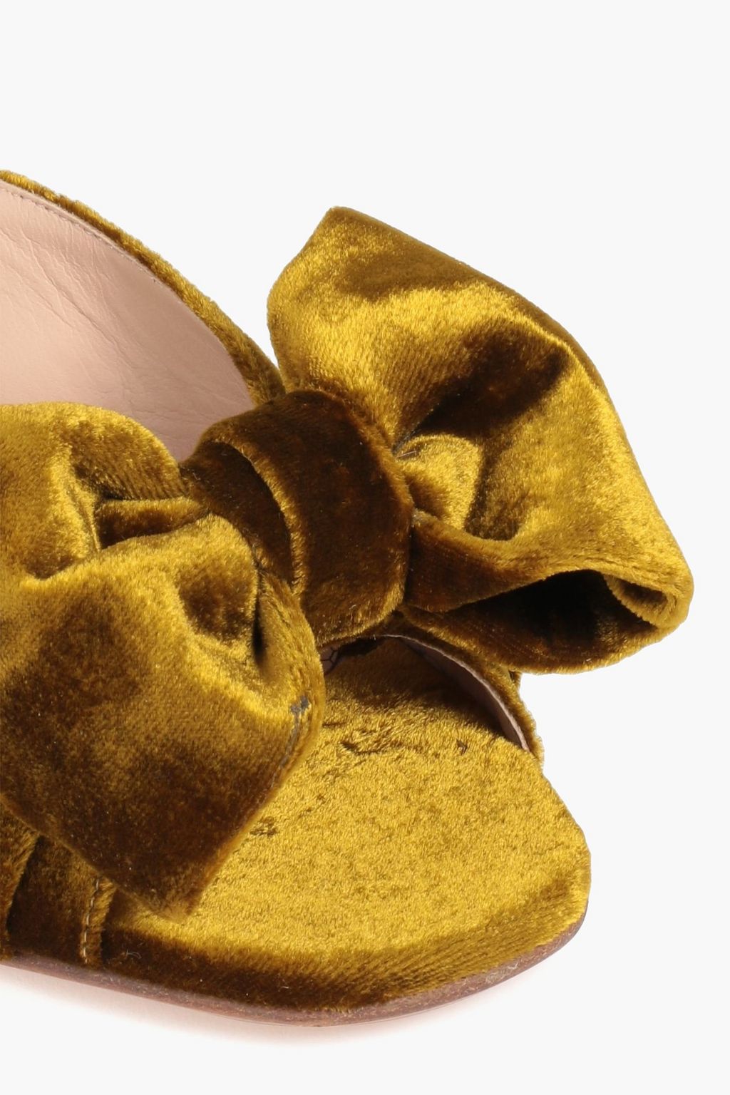 RED(V) Bow-embellished velvet mules | THE OUTNET