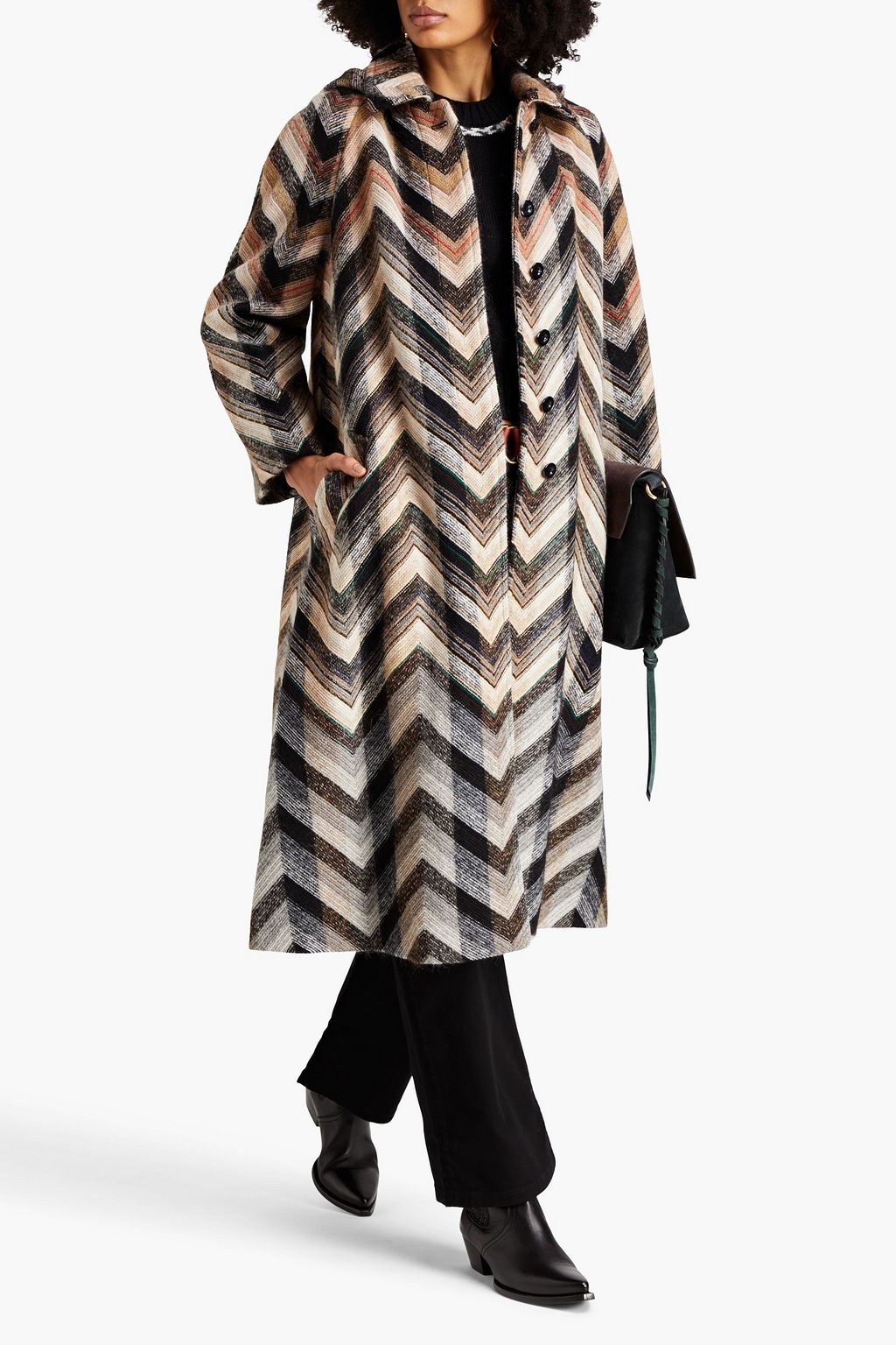 MISSONI Wool-blend hooded coat | THE OUTNET MISSONI Wool-blend hooded coat | THE OUTNET