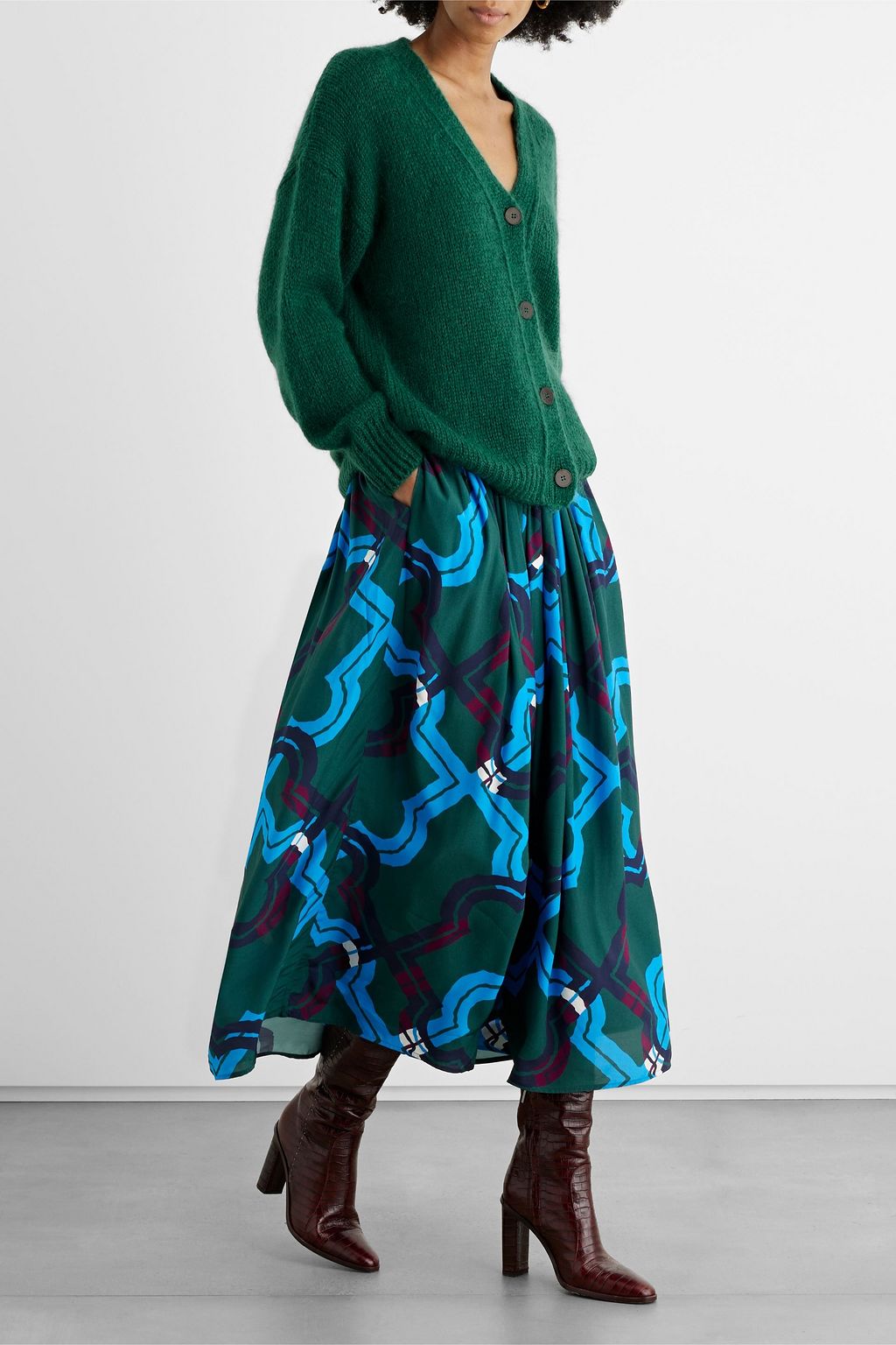 IRIS & INK Maria mohair-blend cardigan | THE OUTNET