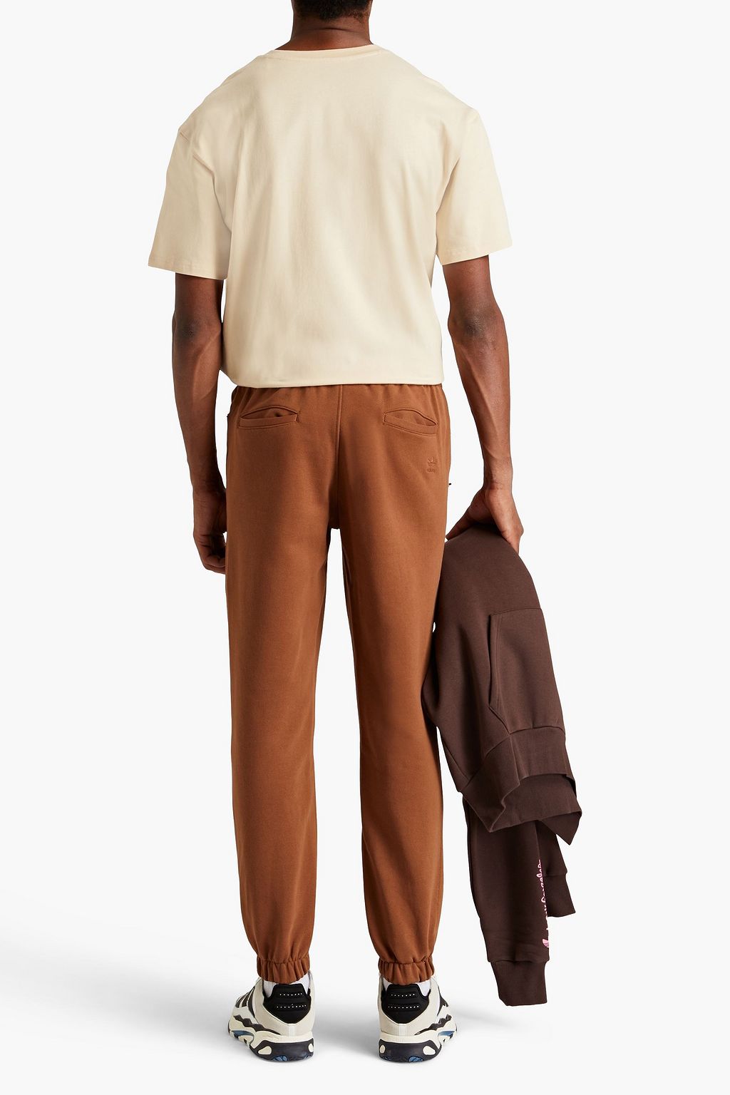 ADIDAS ORIGINALS BY PHARRELL WILLIAMS French cotton-terry drawstring ...