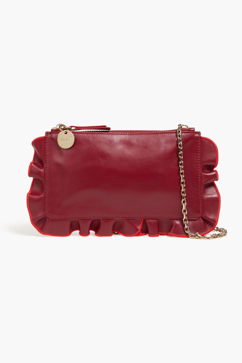 RED(V) Rock Ruffle leather cross-body bag | THE OUTNET