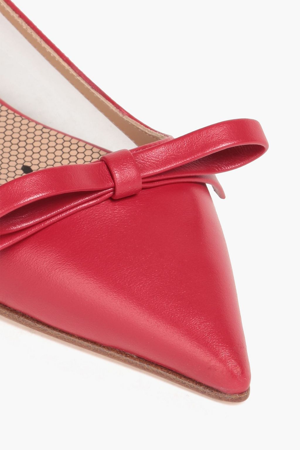 RED(V) Leather slingback point-toe flats | THE OUTNET