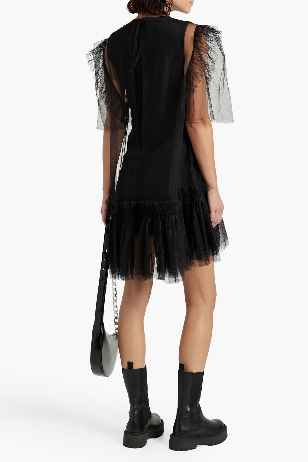 Redvalentino Layered Ruffled Point Desprit Mini Dress The Outnet