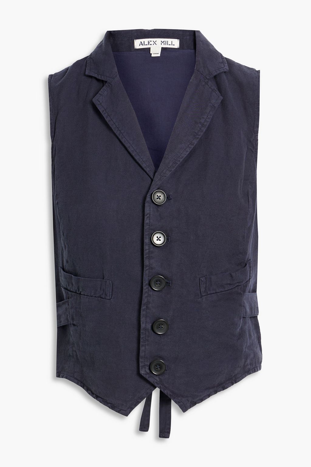 ALEX MILL Non-Suit linen, Tencel™ and cotton-blend twill vest | THE OUTNET