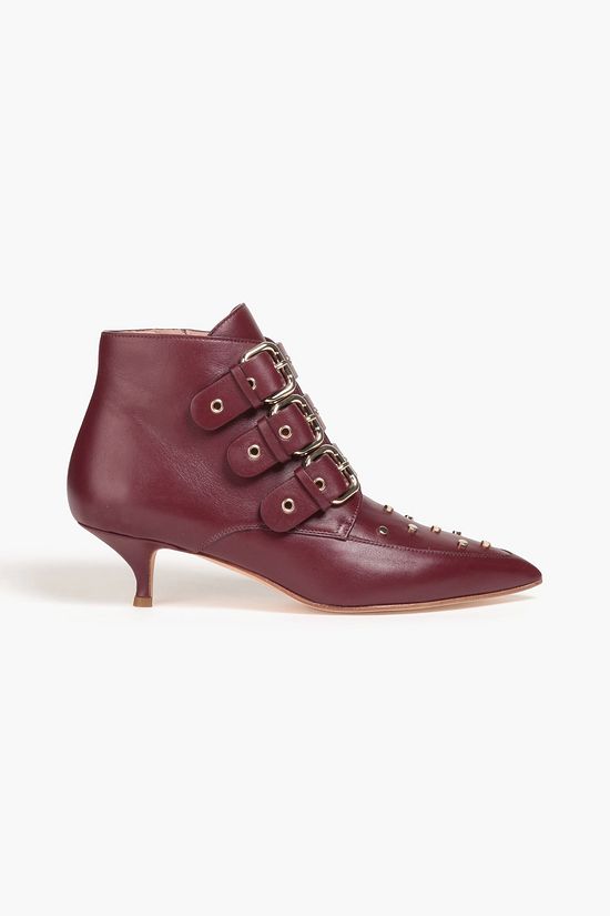 RED(V) Studded leather ankle boots | THE OUTNET