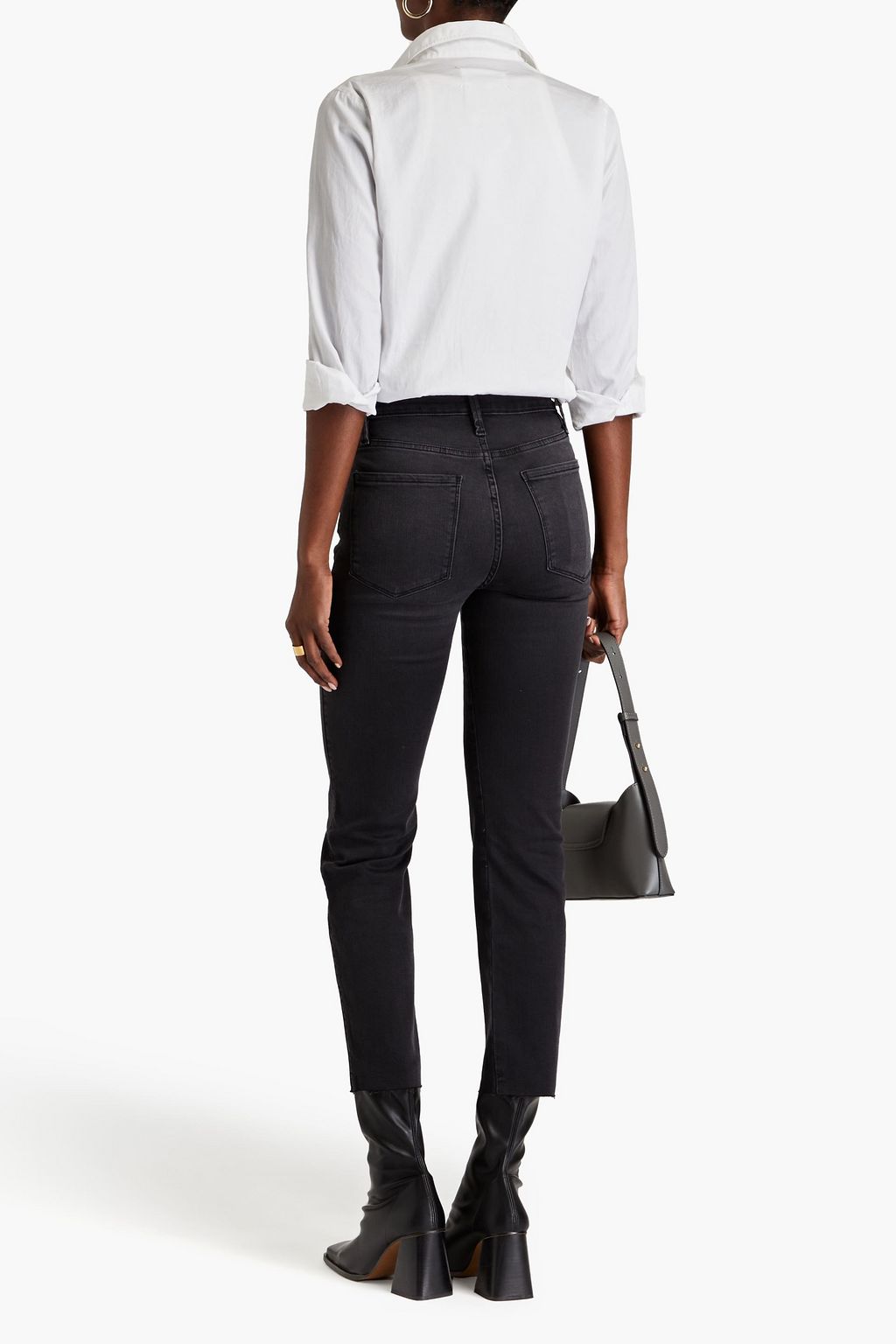 FRAME Le Sylvie Crop cropped high-rise slim-leg jeans | THE OUTNET