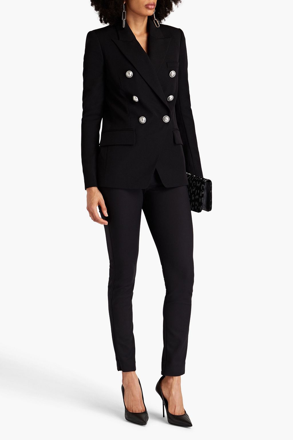 BALMAIN Double-breasted wool blazer | THE OUTNET