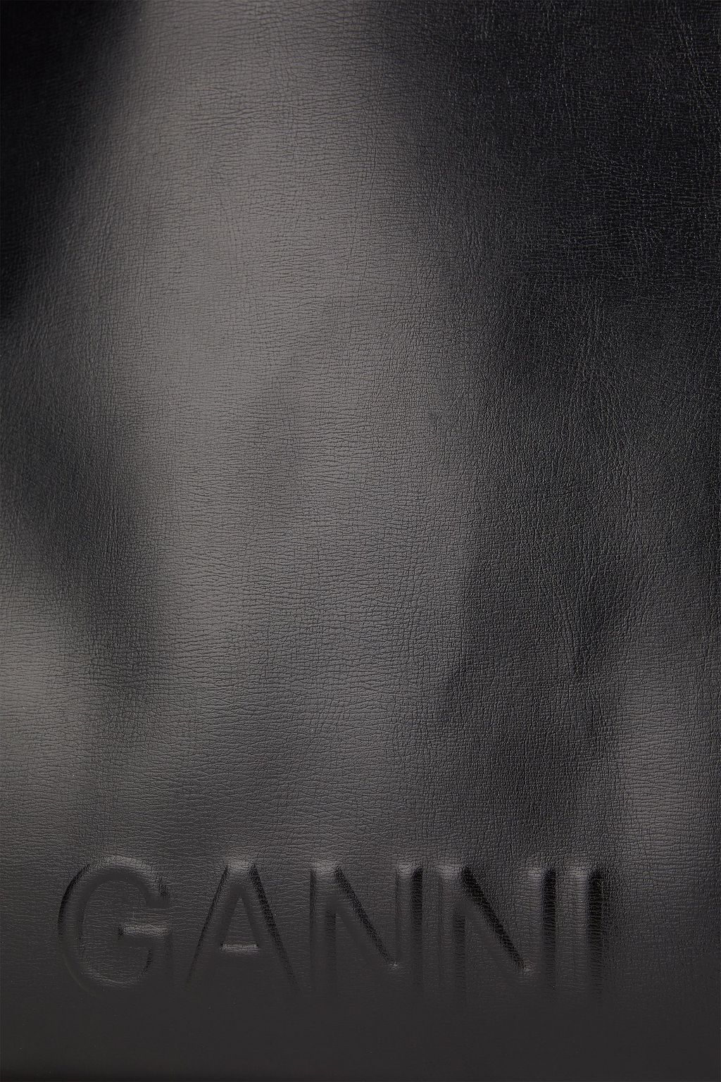 GANNI Banner East West embossed leather tote | THE OUTNET