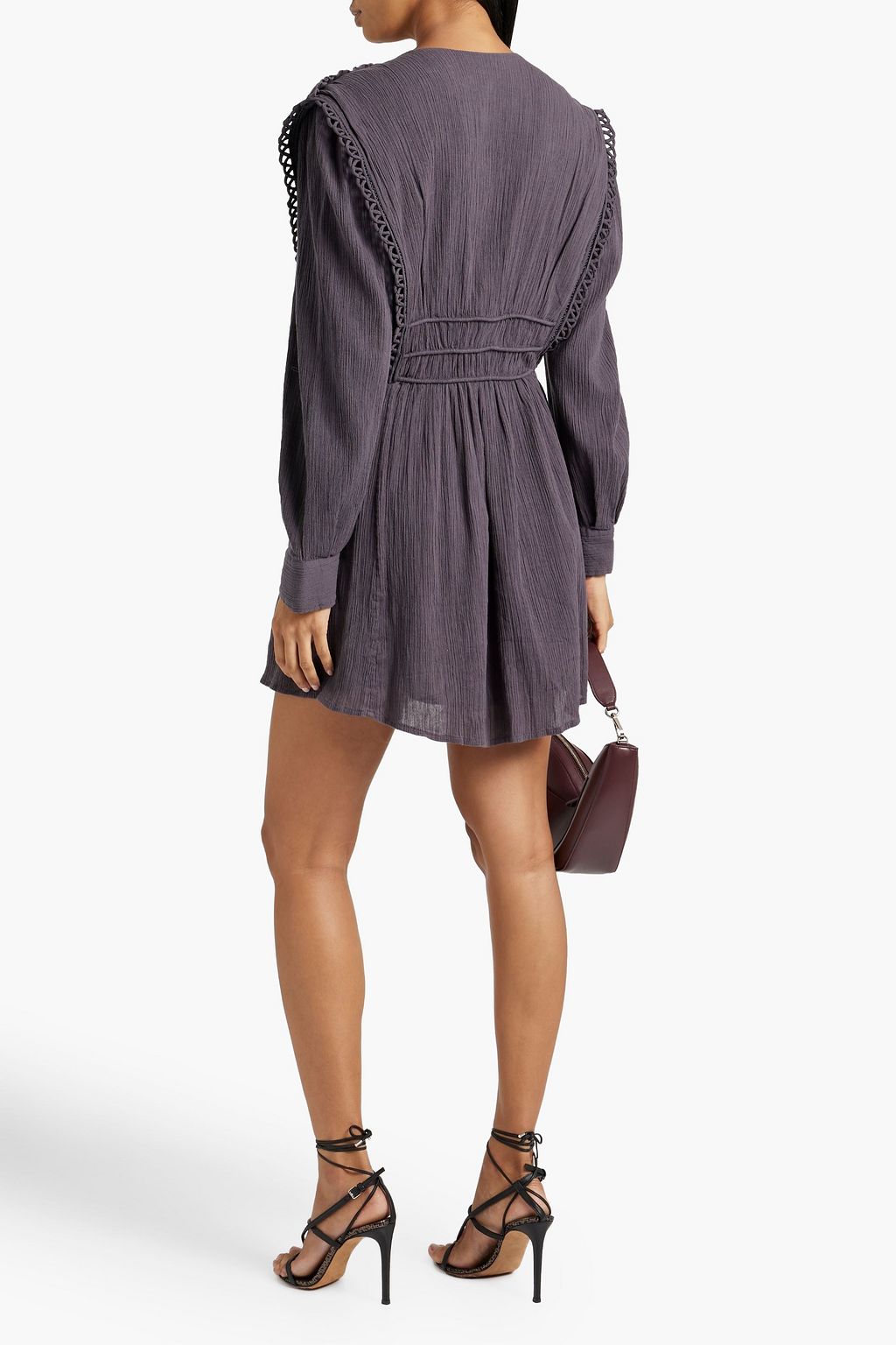 ISABEL MARANT Yaxo gathered cotton mini dress | THE OUTNET