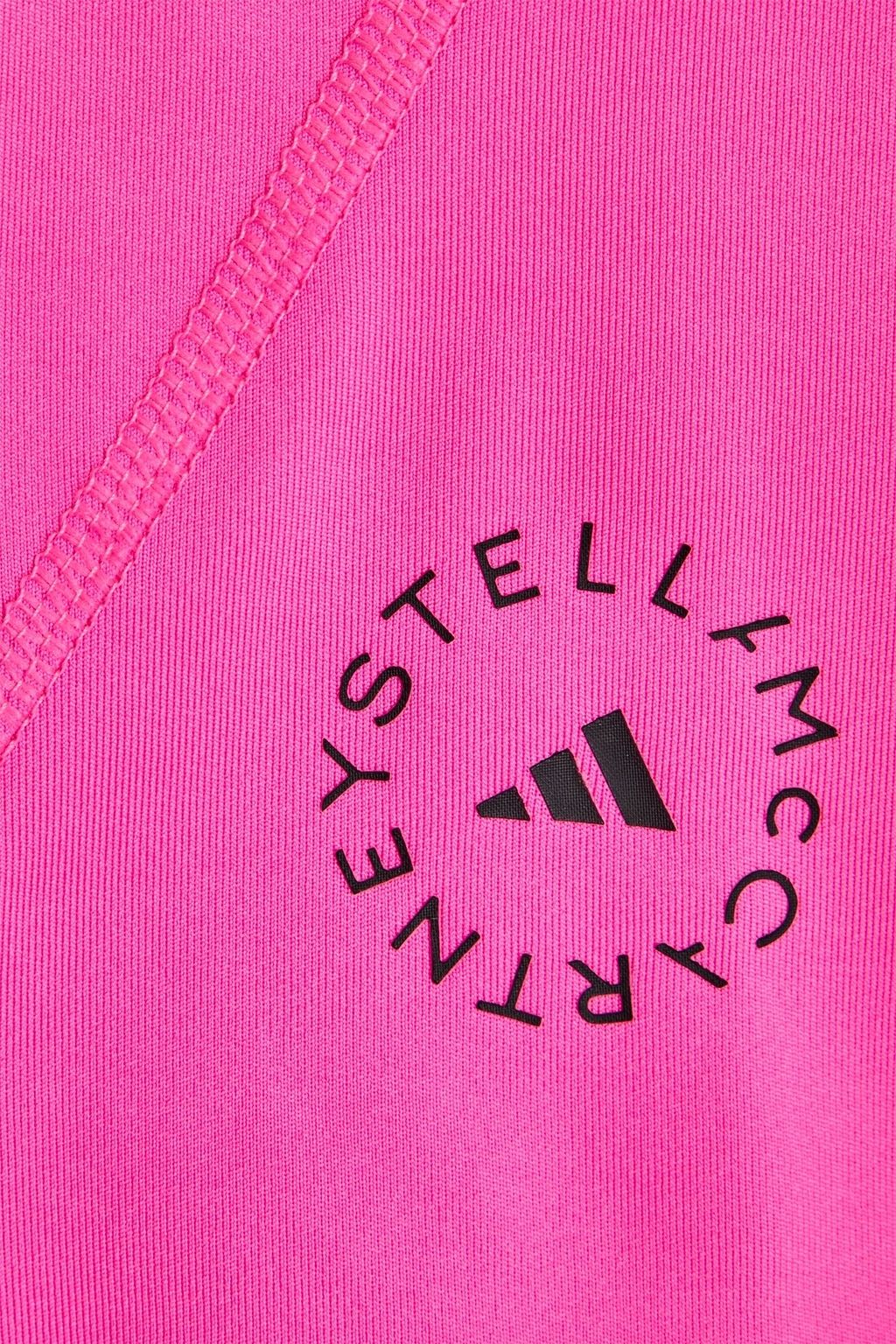 Adidas By Stella Mccartney Logo Print Stretch Jersey Leggings The Outnet