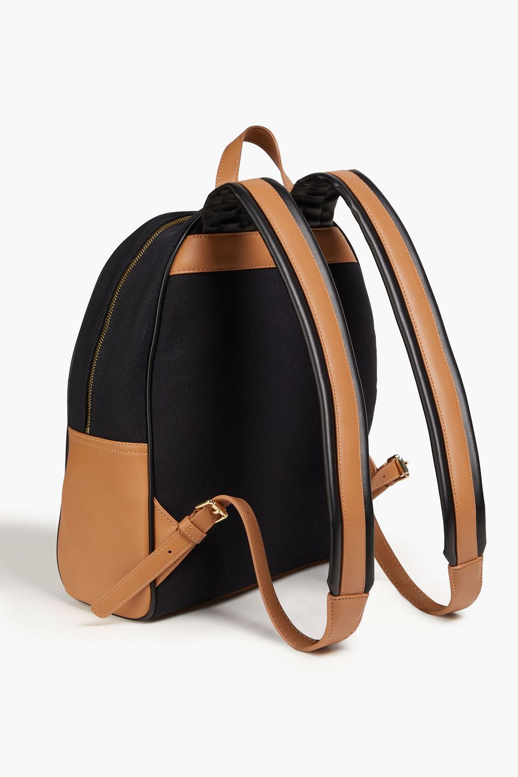 LOVE MOSCHINO Two-tone cotton-canvas and faux leather backpack | THE OUTNET