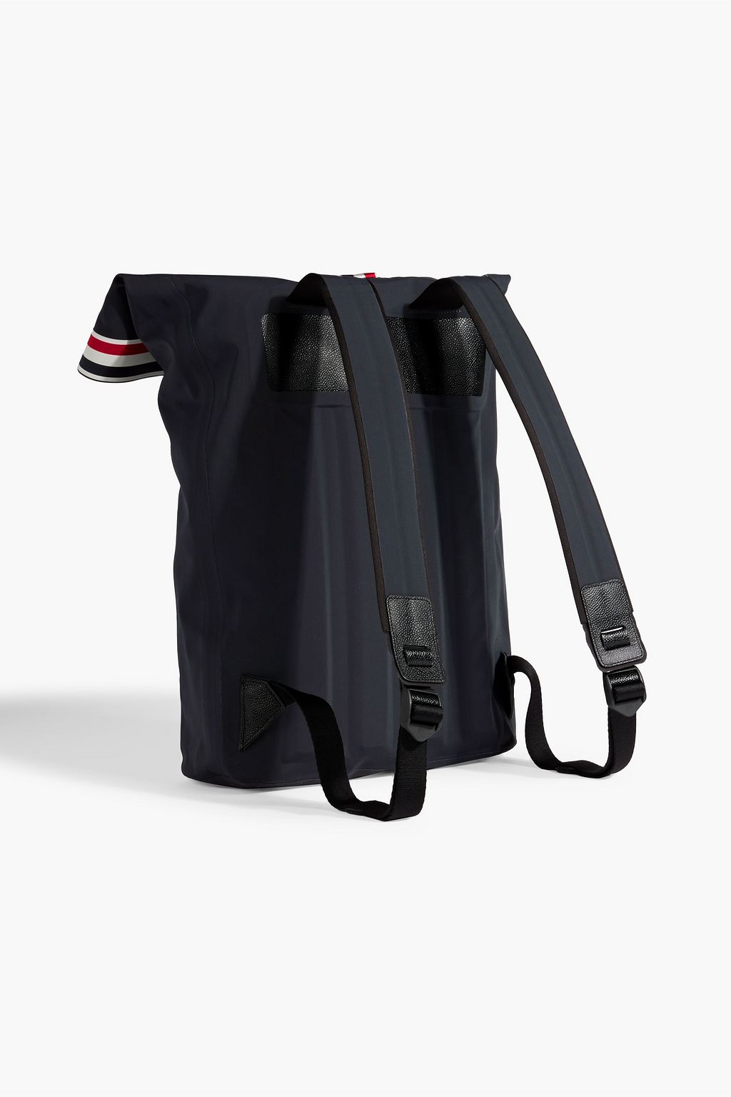 THOM BROWNE Striped coated shell backpack | THE OUTNET
