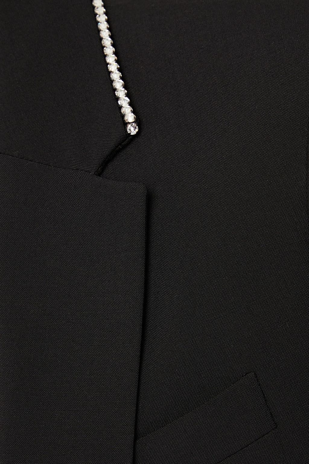 VERSACE Crystal-embellished embroidered wool blazer | THE OUTNET