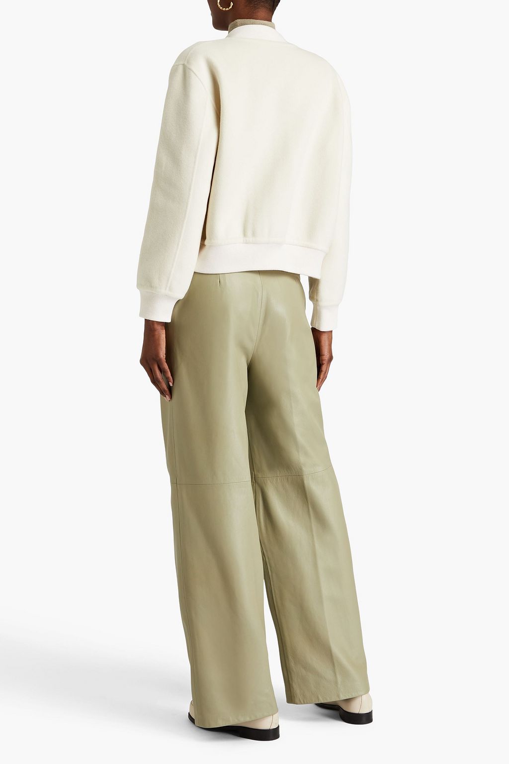 THEORY Wool and cashmere-blend felt bomber jacket | THE OUTNET