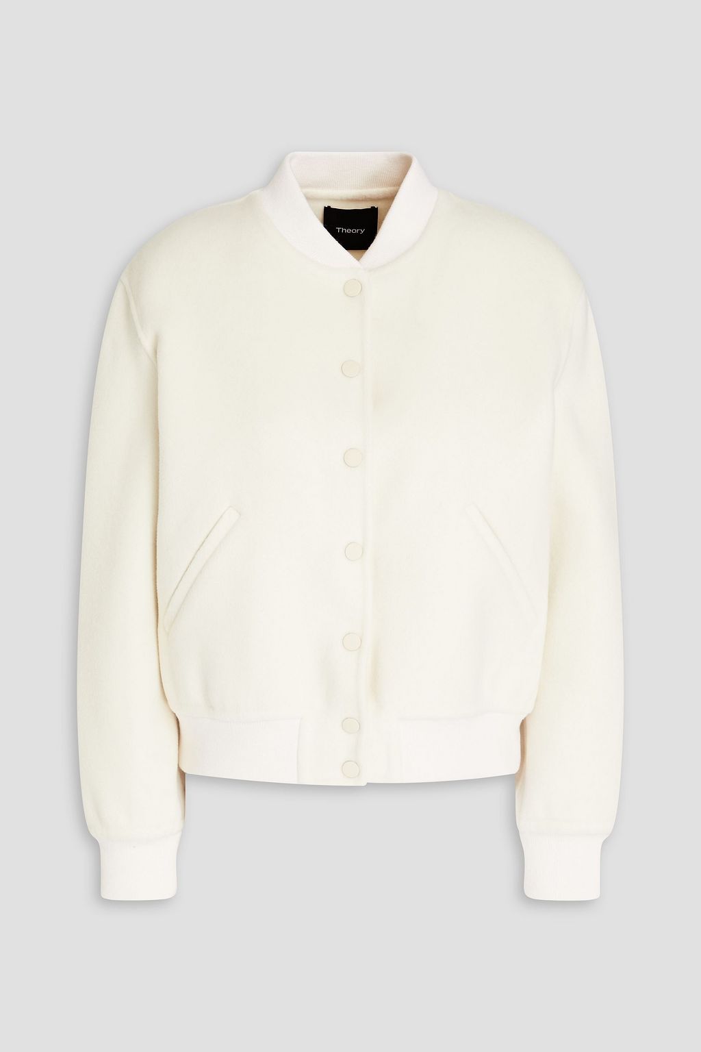 THEORY Wool and cashmere-blend felt bomber jacket | THE OUTNET