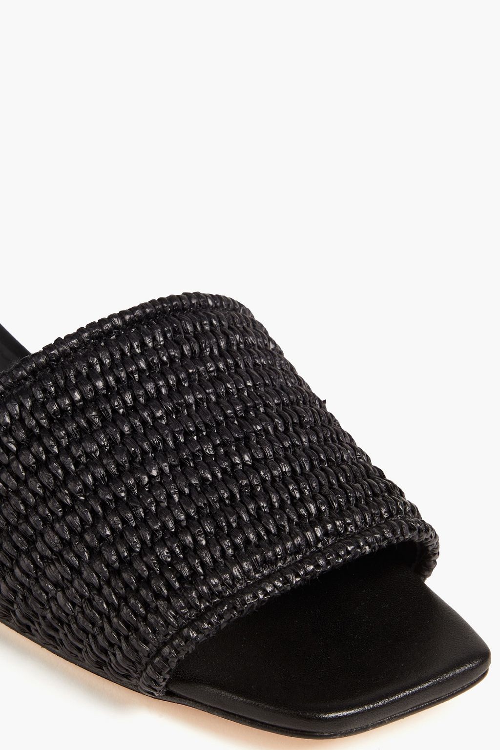 THEORY Faux raffia slides | THE OUTNET