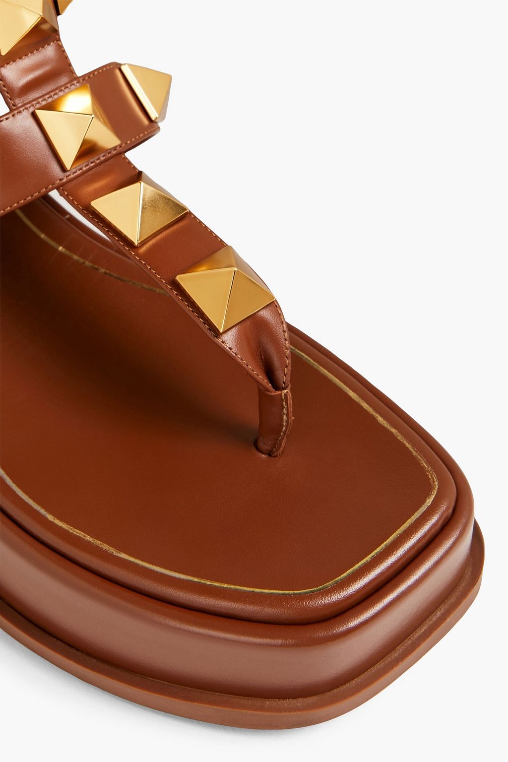 VALENTINO GARAVANI Roman Stud leather platform sandals | THE OUTNET