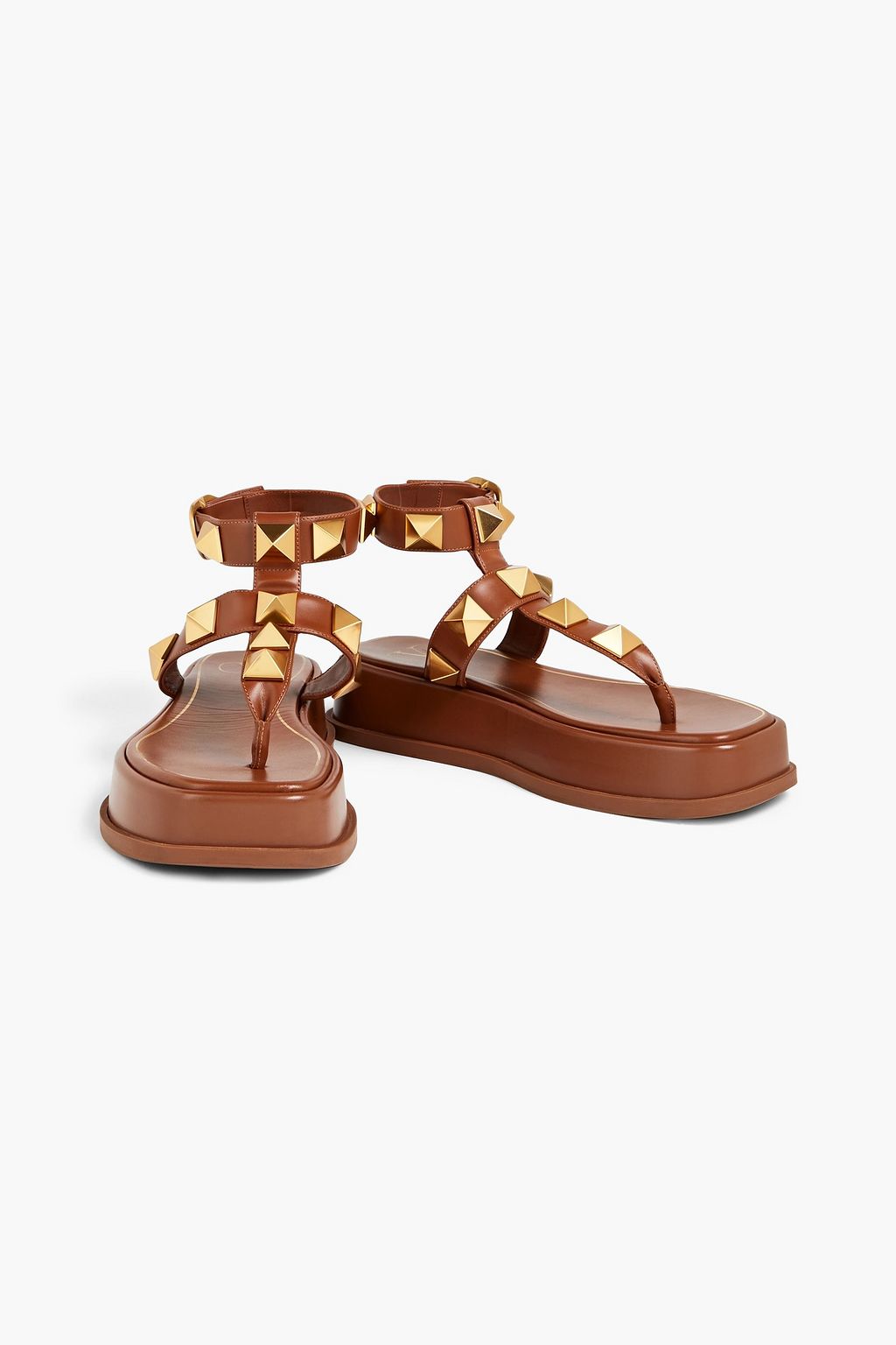 VALENTINO GARAVANI Roman Stud leather platform sandals | THE OUTNET