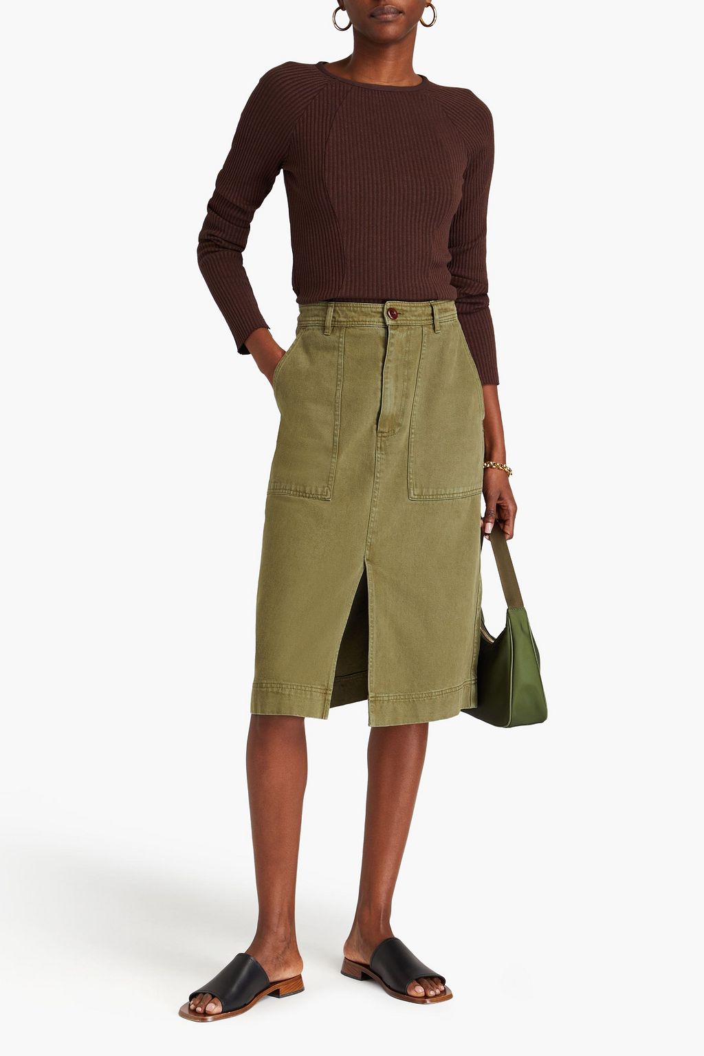 RAG & BONE Ribbed jersey top | THE OUTNET