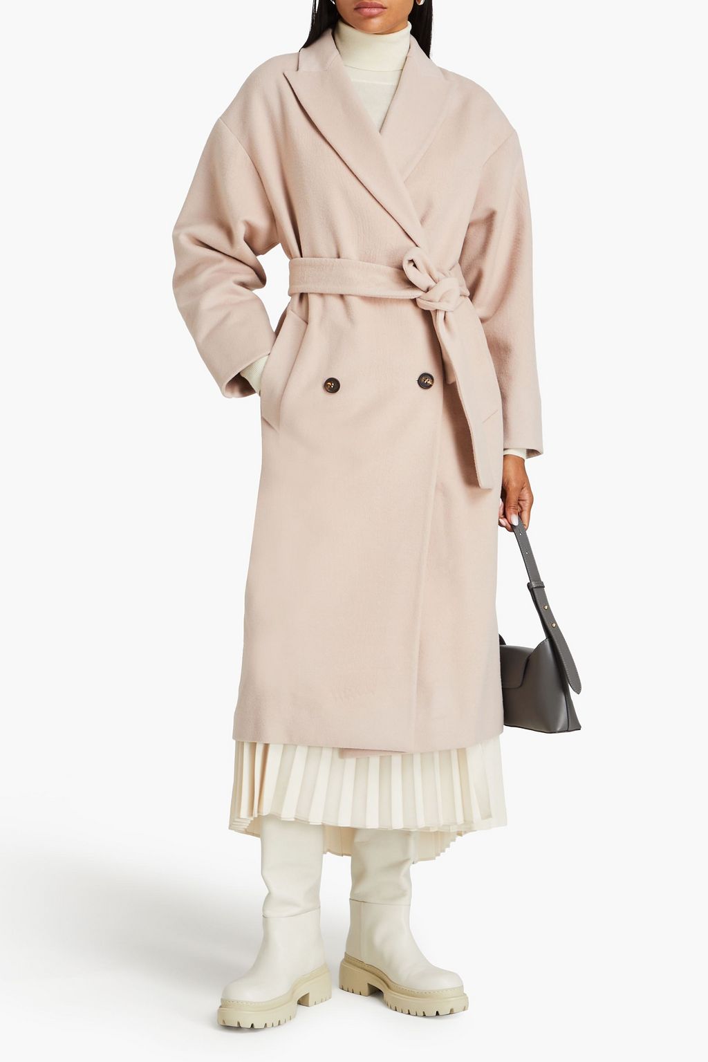 BRUNELLO CUCINELLI Mantel aus Filz aus einer Woll-Kaschmirmischung ...