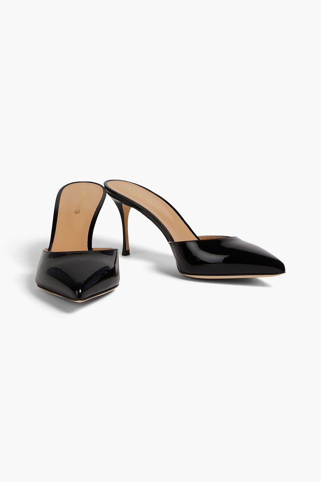 SERGIO ROSSI Patent-leather mules | THE OUTNET
