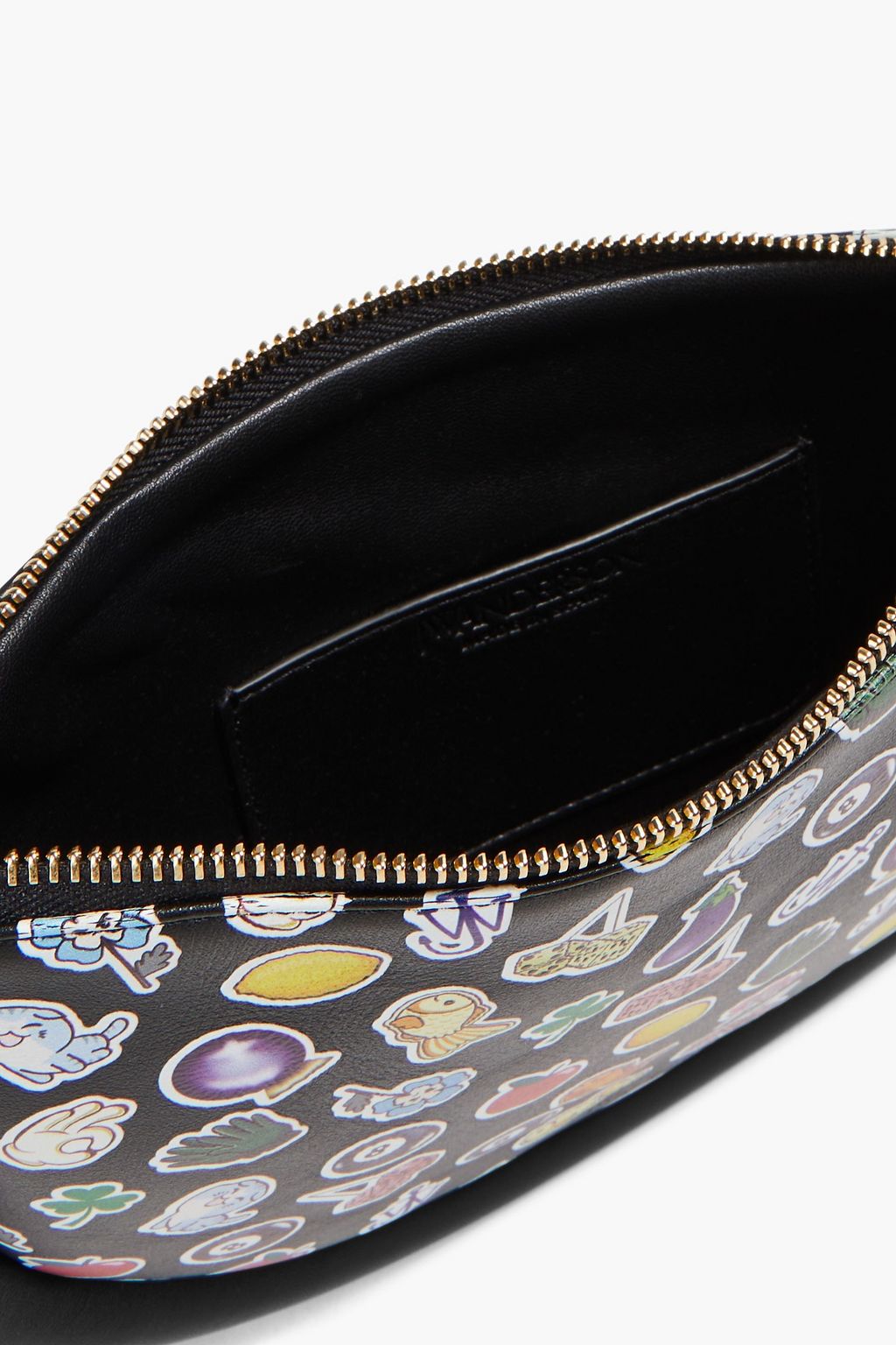 JW ANDERSON Stickers Bumper Moon printed leather shoulder bag | THE OUTNET