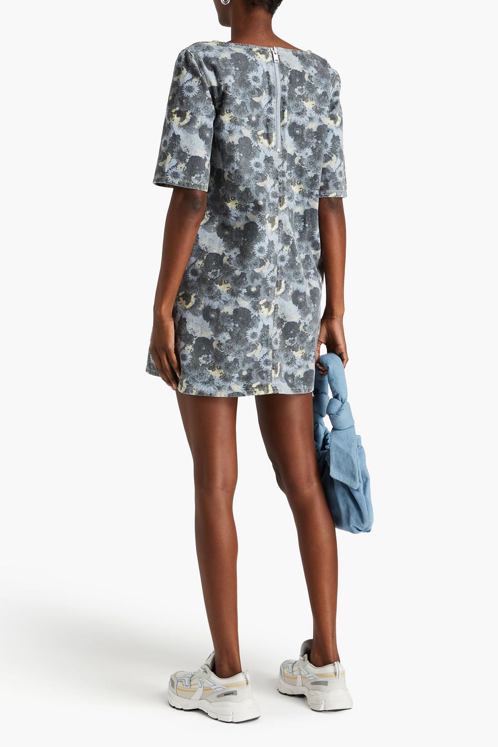 GANNI Floral-print cotton mini dress | THE OUTNET