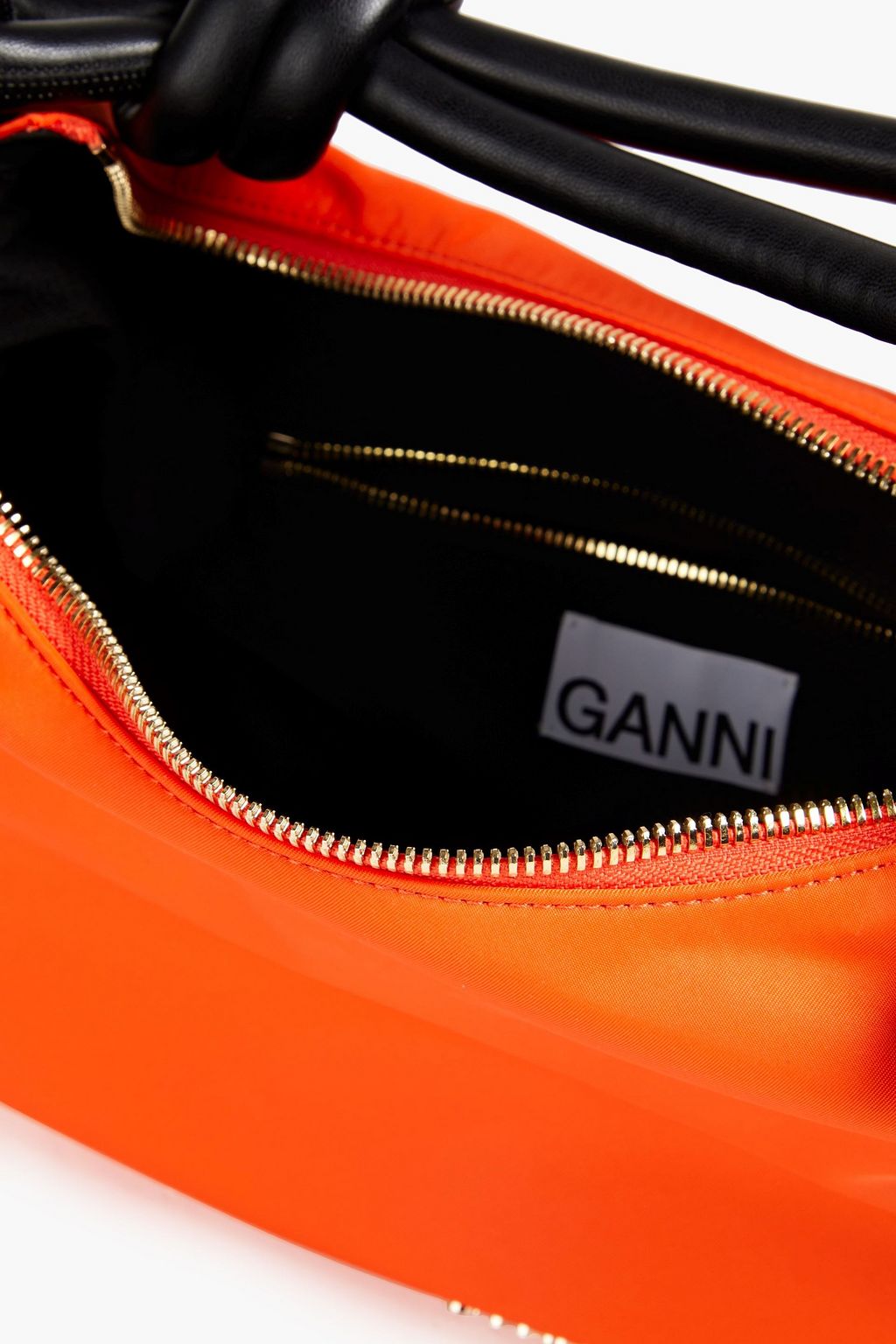 GANNI Leather and shell shoulder bag | THE OUTNET