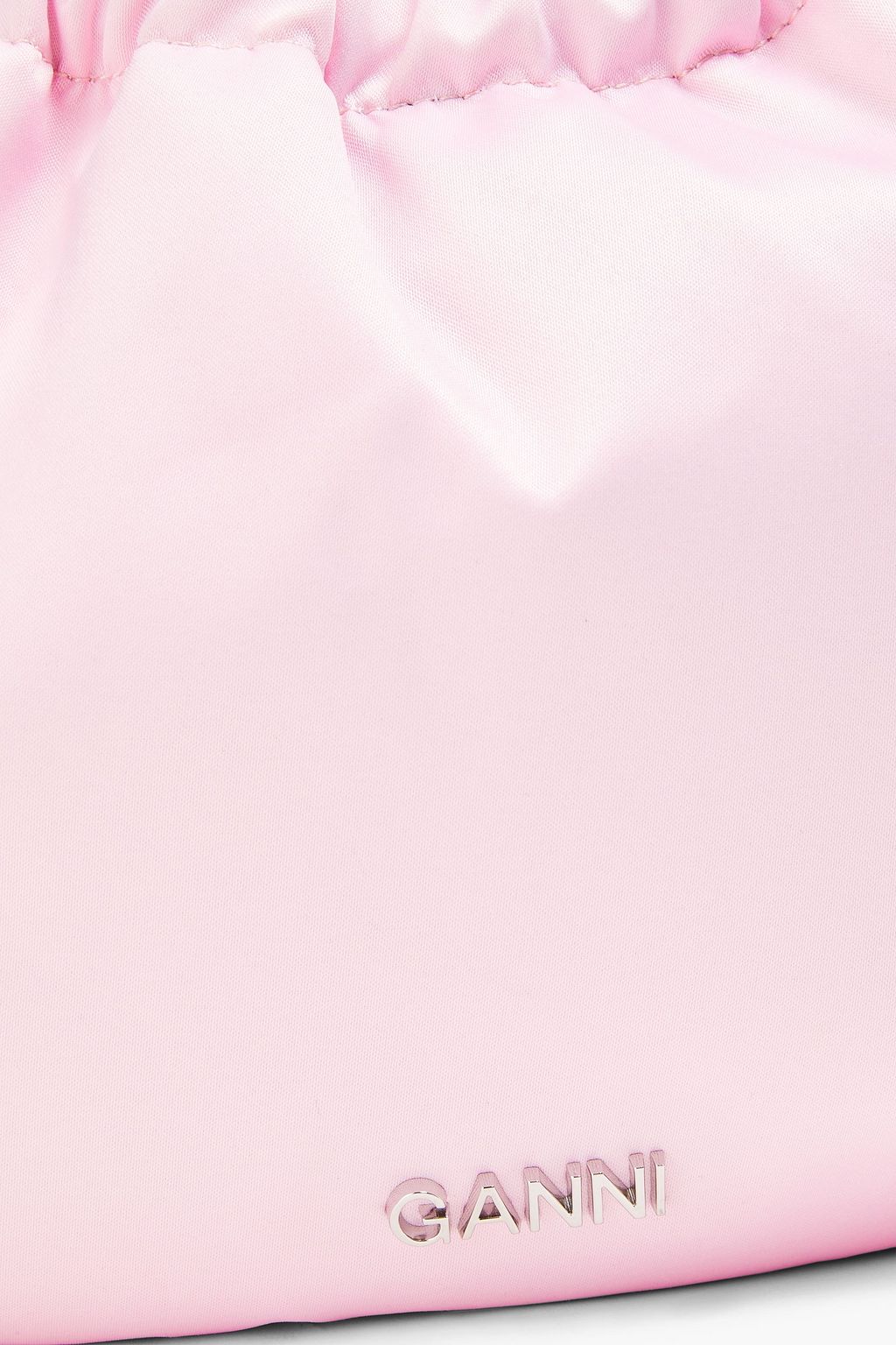 GANNI Knotted satin shoulder bag | THE OUTNET