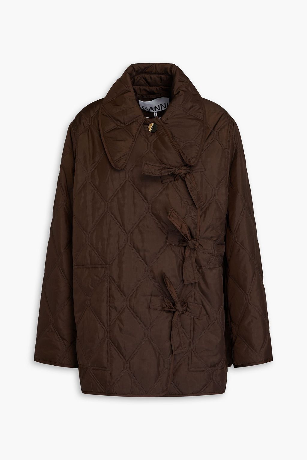 GANNI Quilted ripstop jacket | THE OUTNET